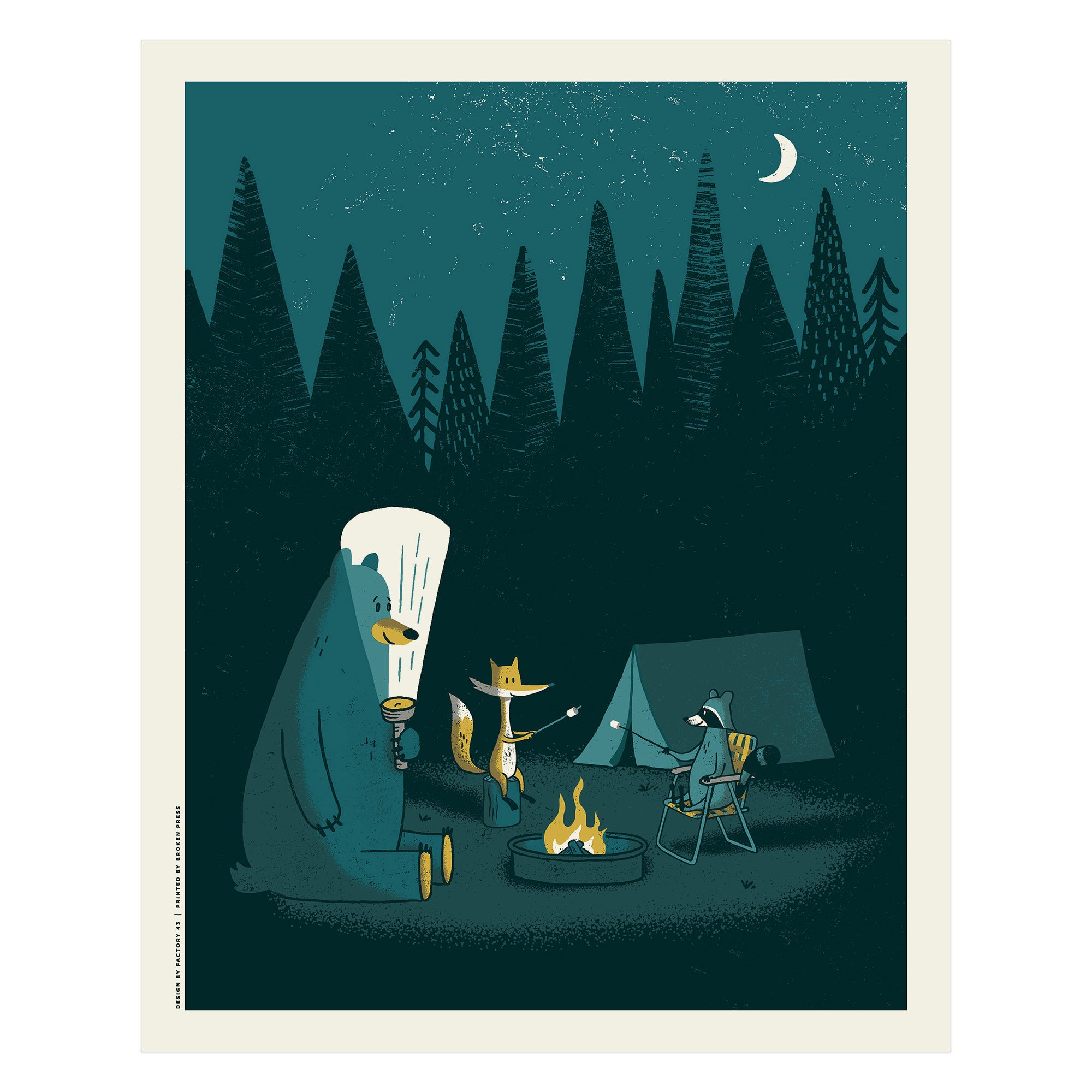 Camping Out Poster | Factory 43