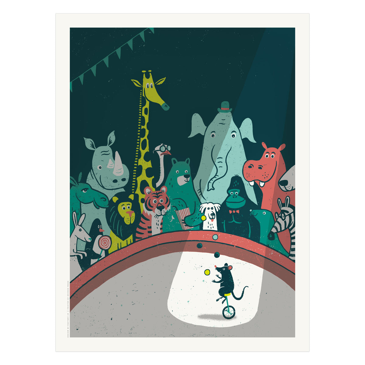 Circus Menagerie Art Print | Factory 43