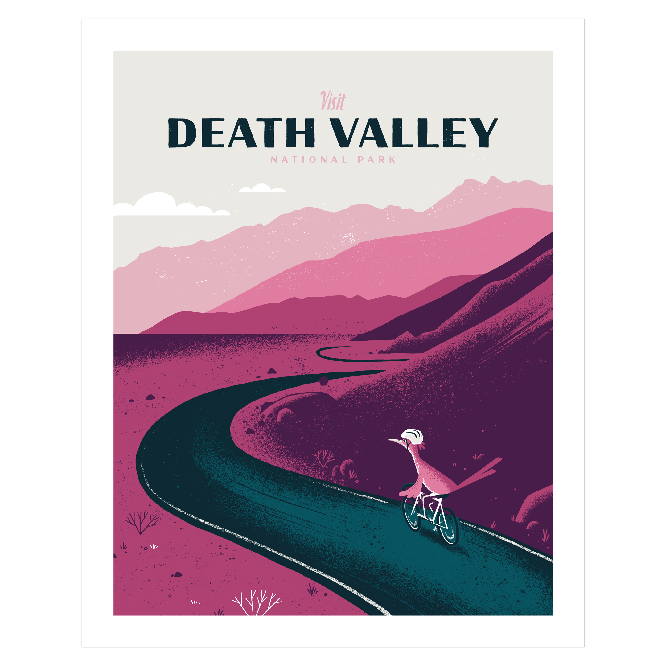 Death Valley National Park roadrunner poster | Factory 43