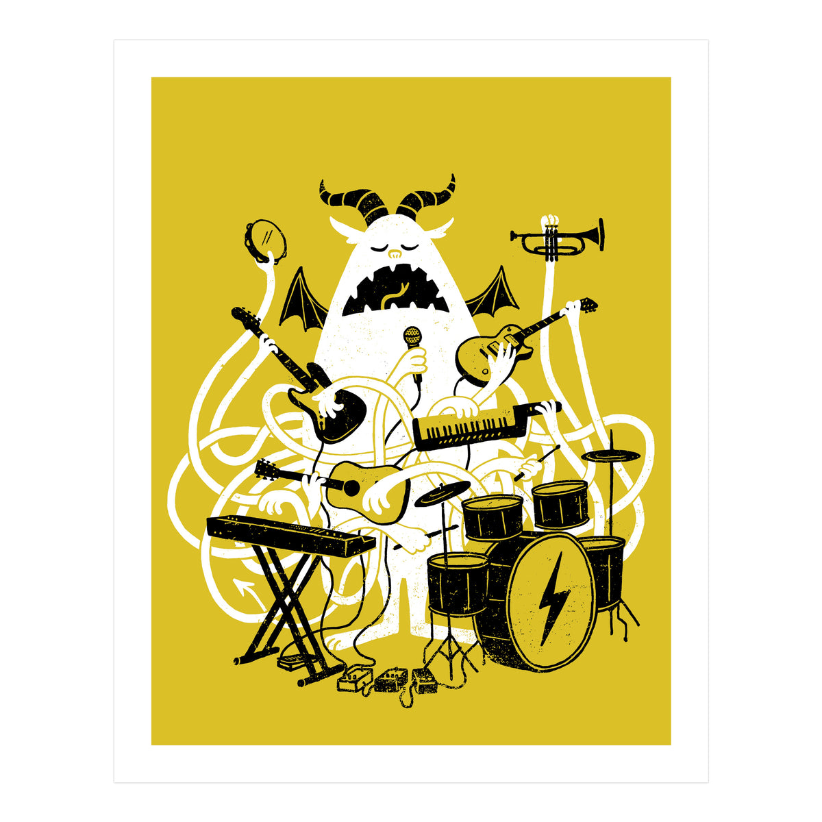 ONE MONSTER BAND ART PRINT | Factory 43