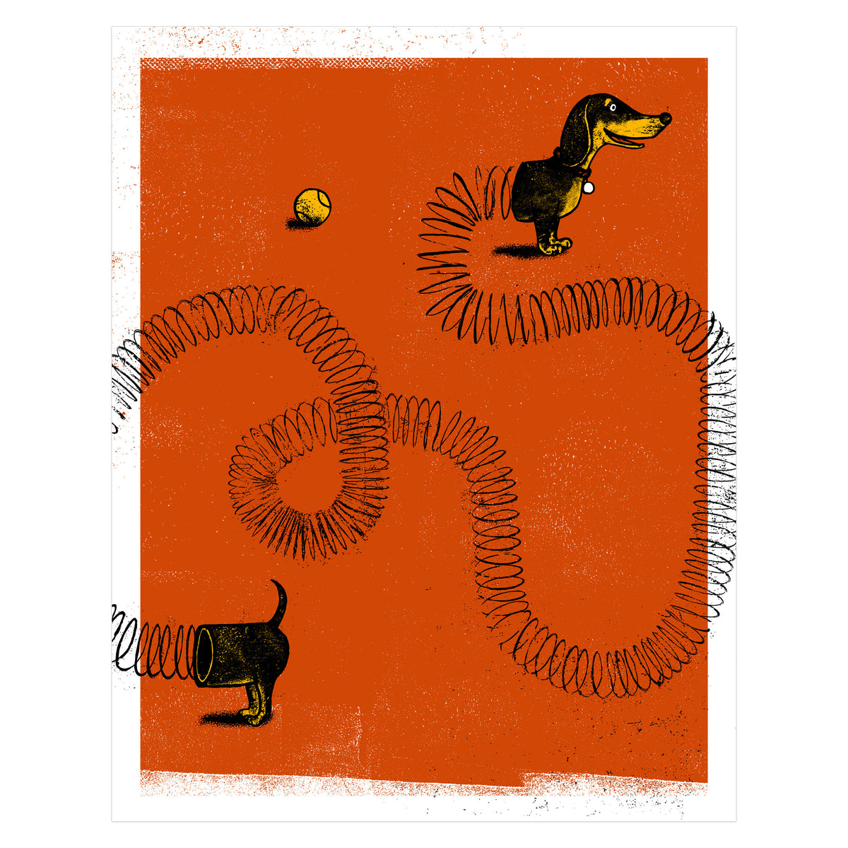 Slinky Dog Art Print | Factory 43